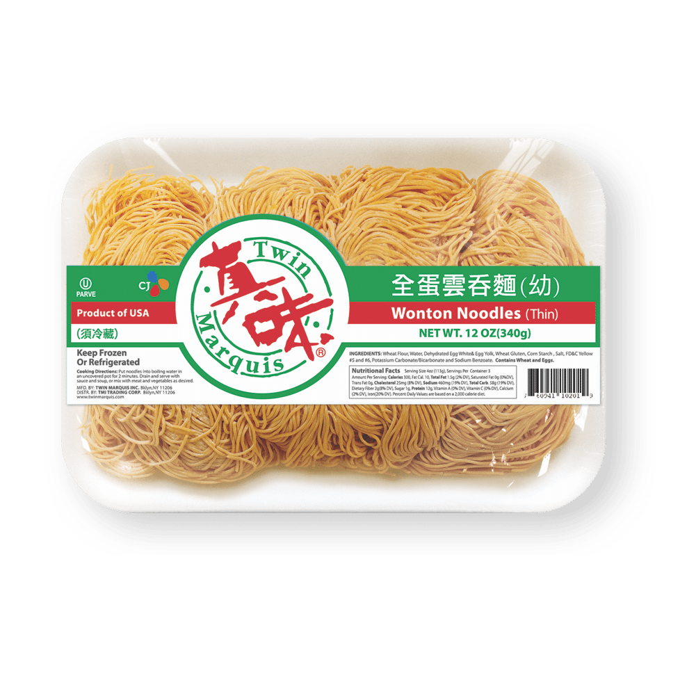 Wonton Noodles Thick - Noodles - Products - Twin Marquis (真味 ...